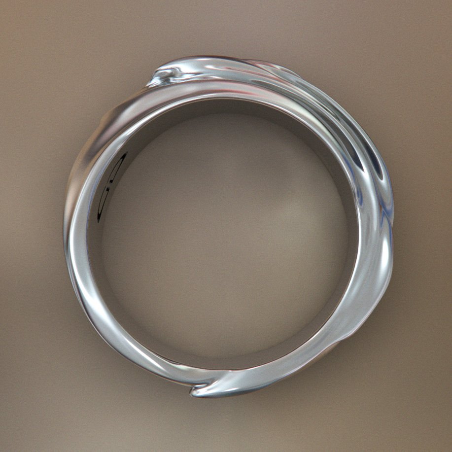 LIFE IS THE MEANING - Argentium Silver - Ring » GUZZARDI