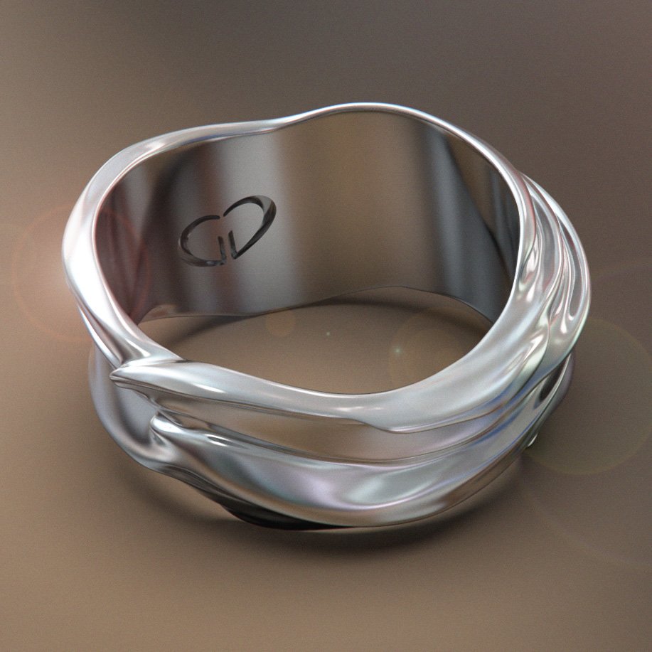 LIFE IS THE MEANING - Argentium Silver - Ring » GUZZARDI