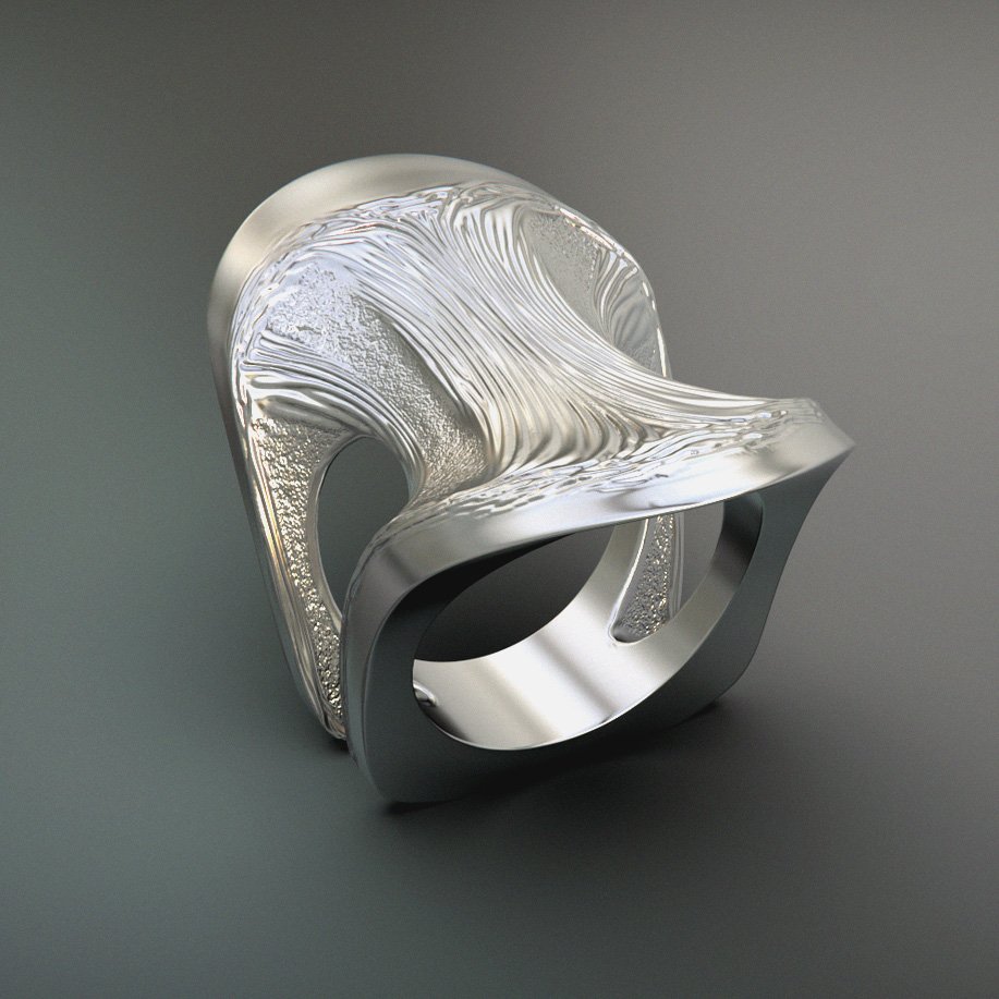THE BIG CRUNCH - Argentium® Silver - 940 - Ring » GUZZARDI