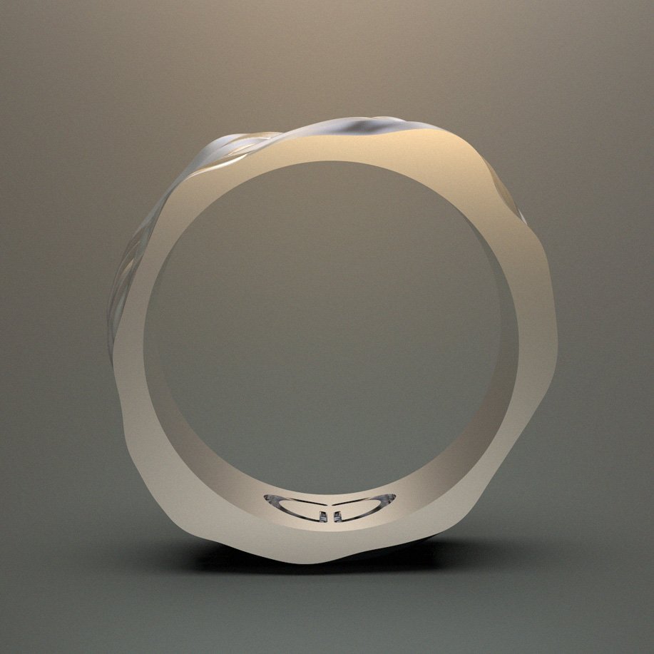 WAVE MOVEMENT - Argentium Silver - Ring » Innesa Perfumes